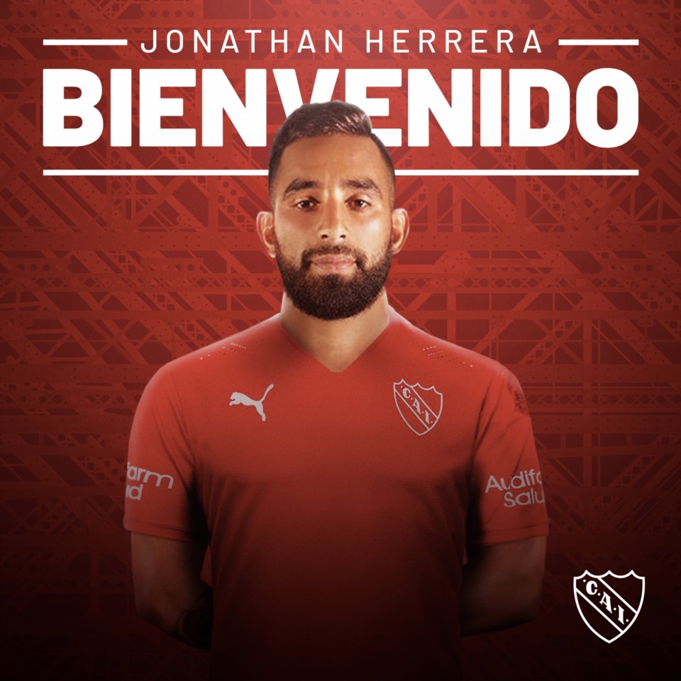 Jonathan Herrera se sumó a Independiente